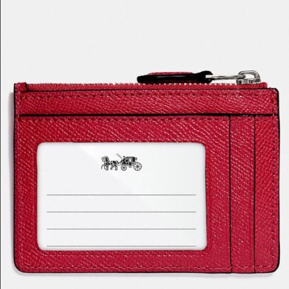 Coach | Accessories | Coach Nwt Red Mini Skinny Id Case | Poshmark